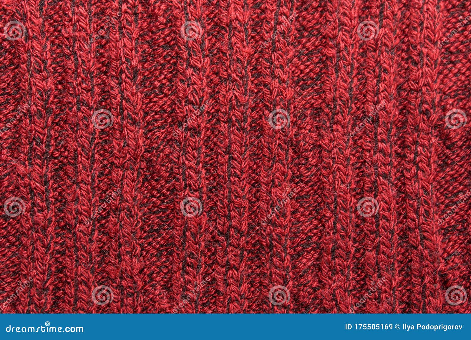 Texture of a Red Knitted Sweater Closeup. Knitted Wool Material Stock ...