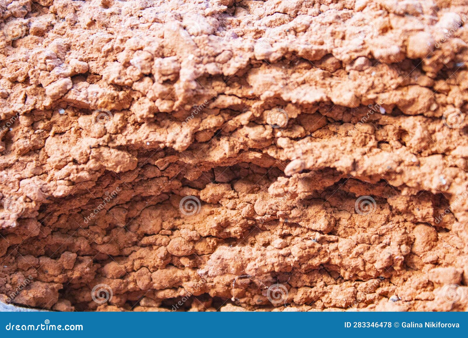 The Texture of a Red Porous Brick. Stock Photo - Image of rock, close ...