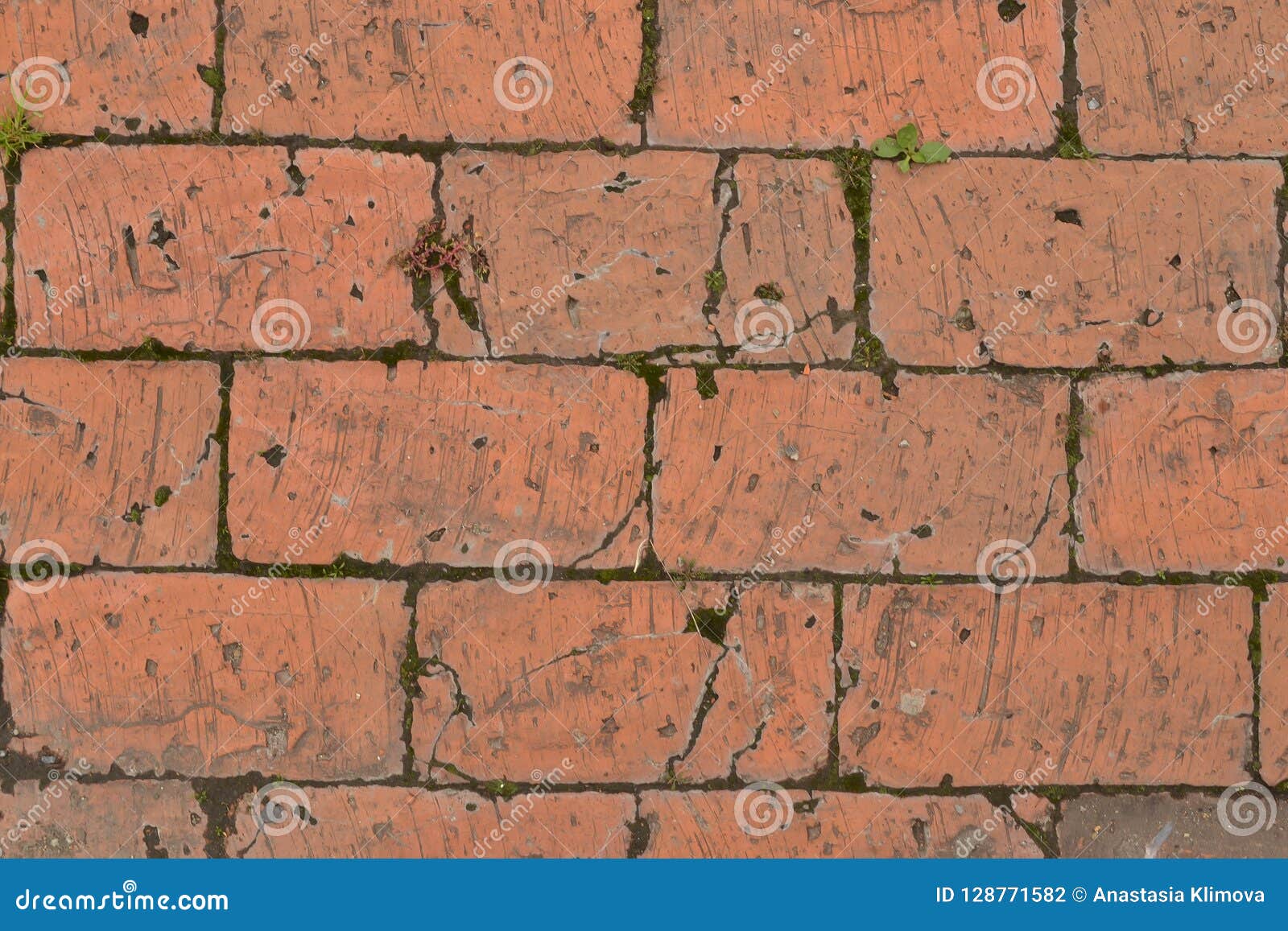 Texture Red Scratched Bricks Stock Photo - Image of historical, large ...