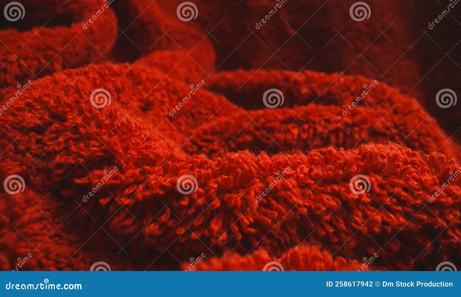 Texture of Red Soft Terry Towel Stock Photo - Image of structure, fiber ...