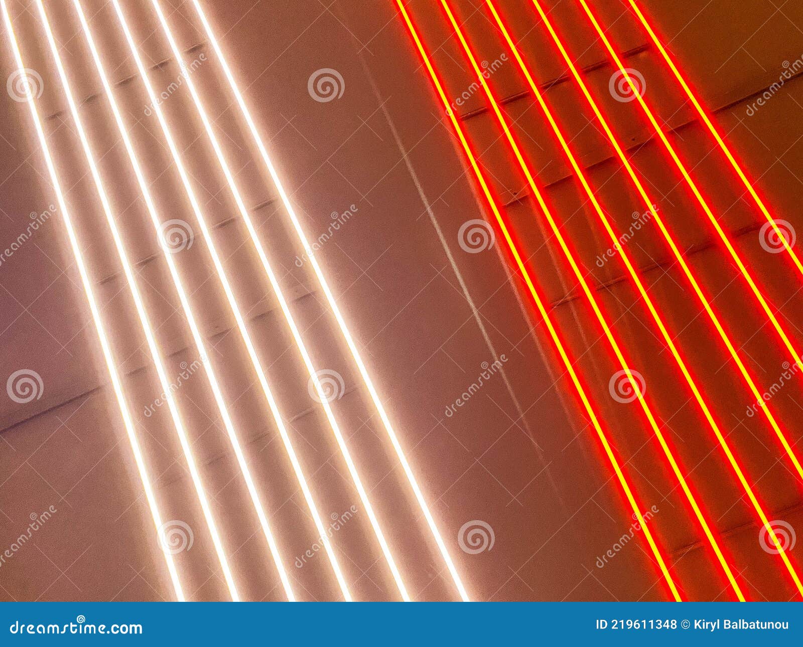 Texture of Red and White Glowing Bright Neon LED Multicolored Laser ...