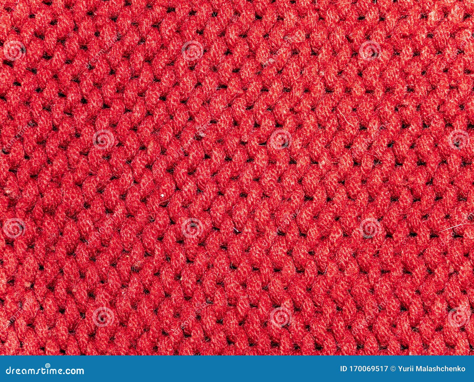 Texture of Red Woolen Knitted Fabric Stock Image - Image of autumn ...