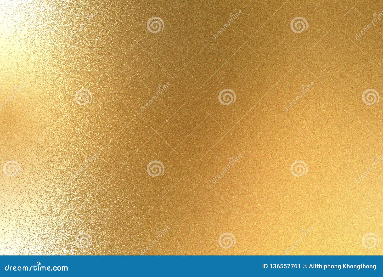Texture of Reflection on Rough Light Gold Metal Sheet, Abstract ...