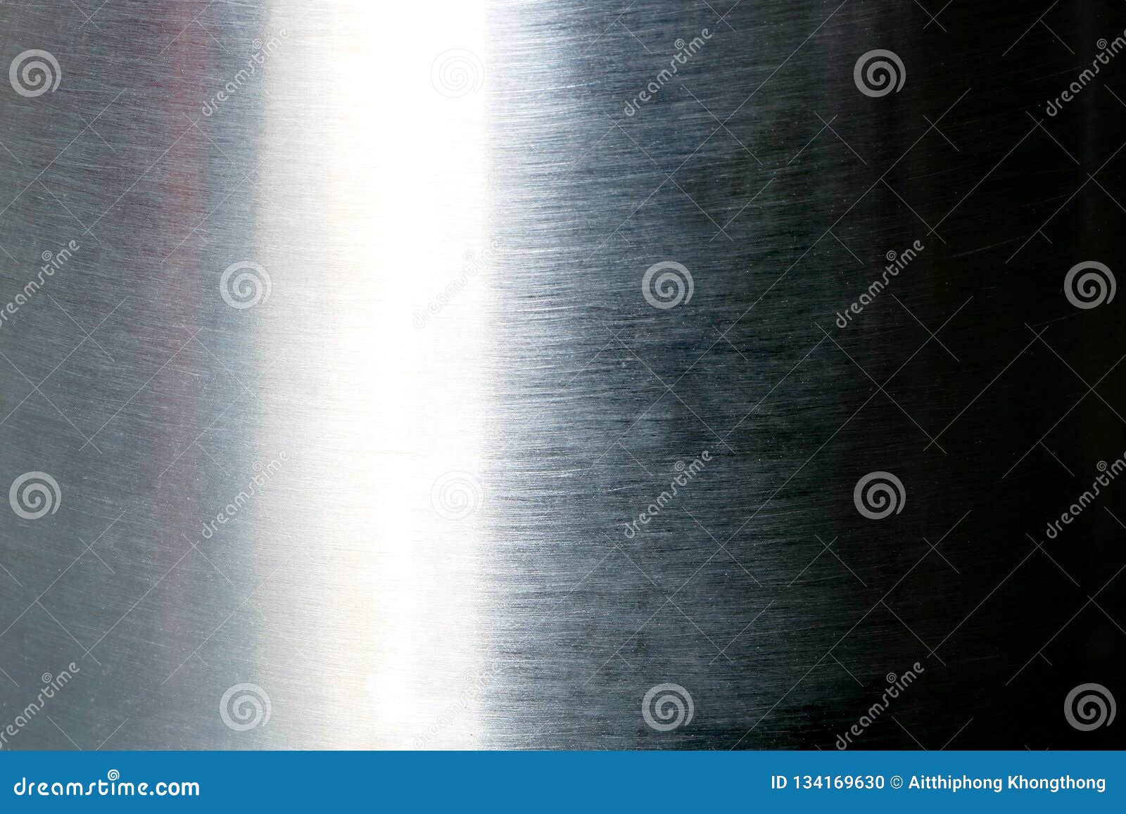 Texture of Reflection on Silver Wall in Dark Background Stock Photo ...