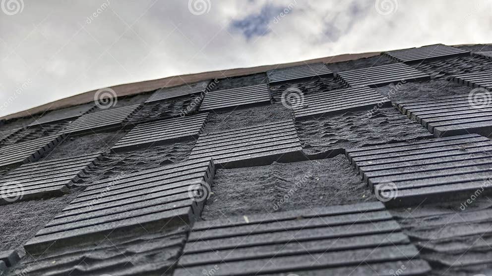 Texture or Relief of a Dark Gray Building Wall Stock Image - Image of ...