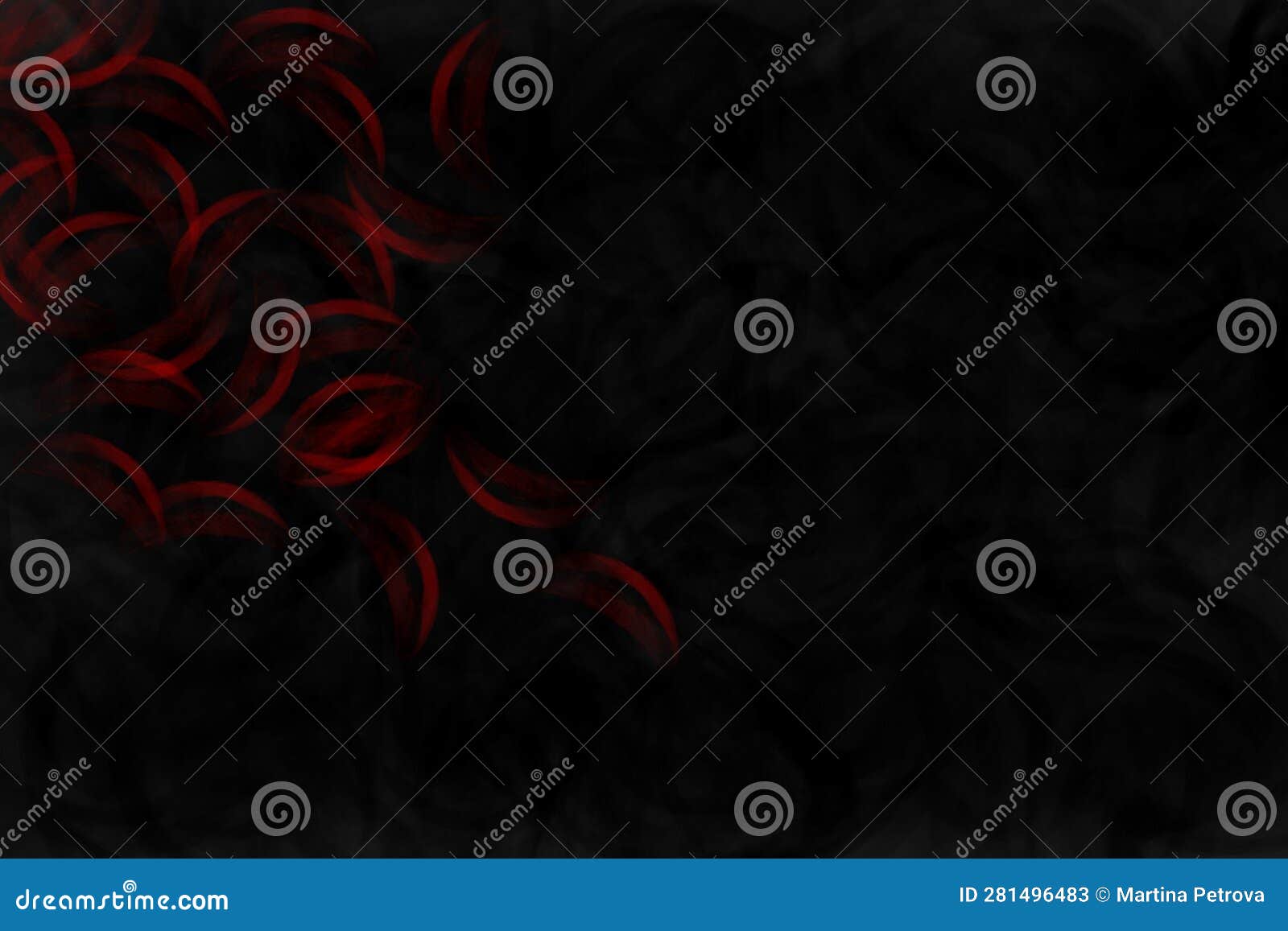 Texture Reminiscent of Spread Soot. Black and Grey Colour, Red Smudges ...