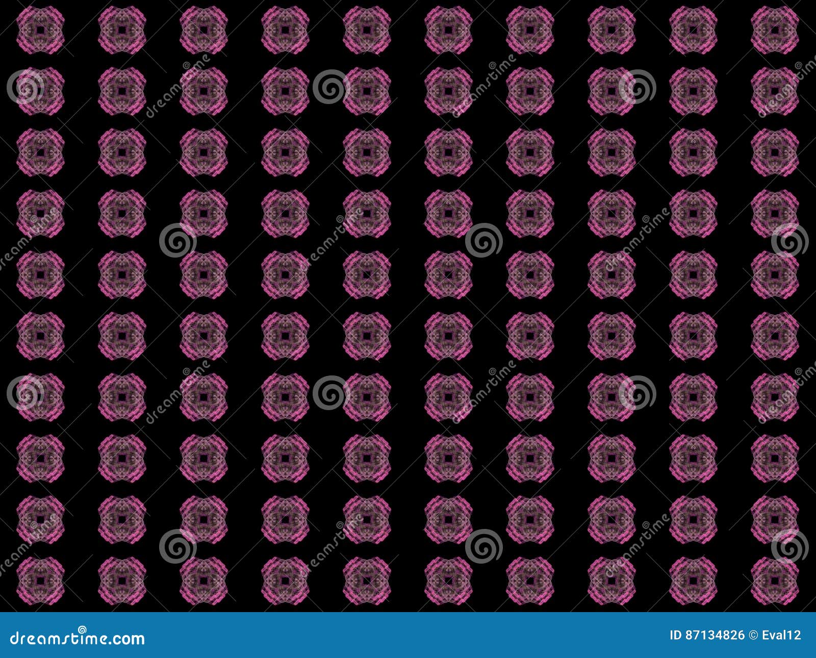 Texture With Rendering Abstract Fractal Pink Pattern Stock Illustration