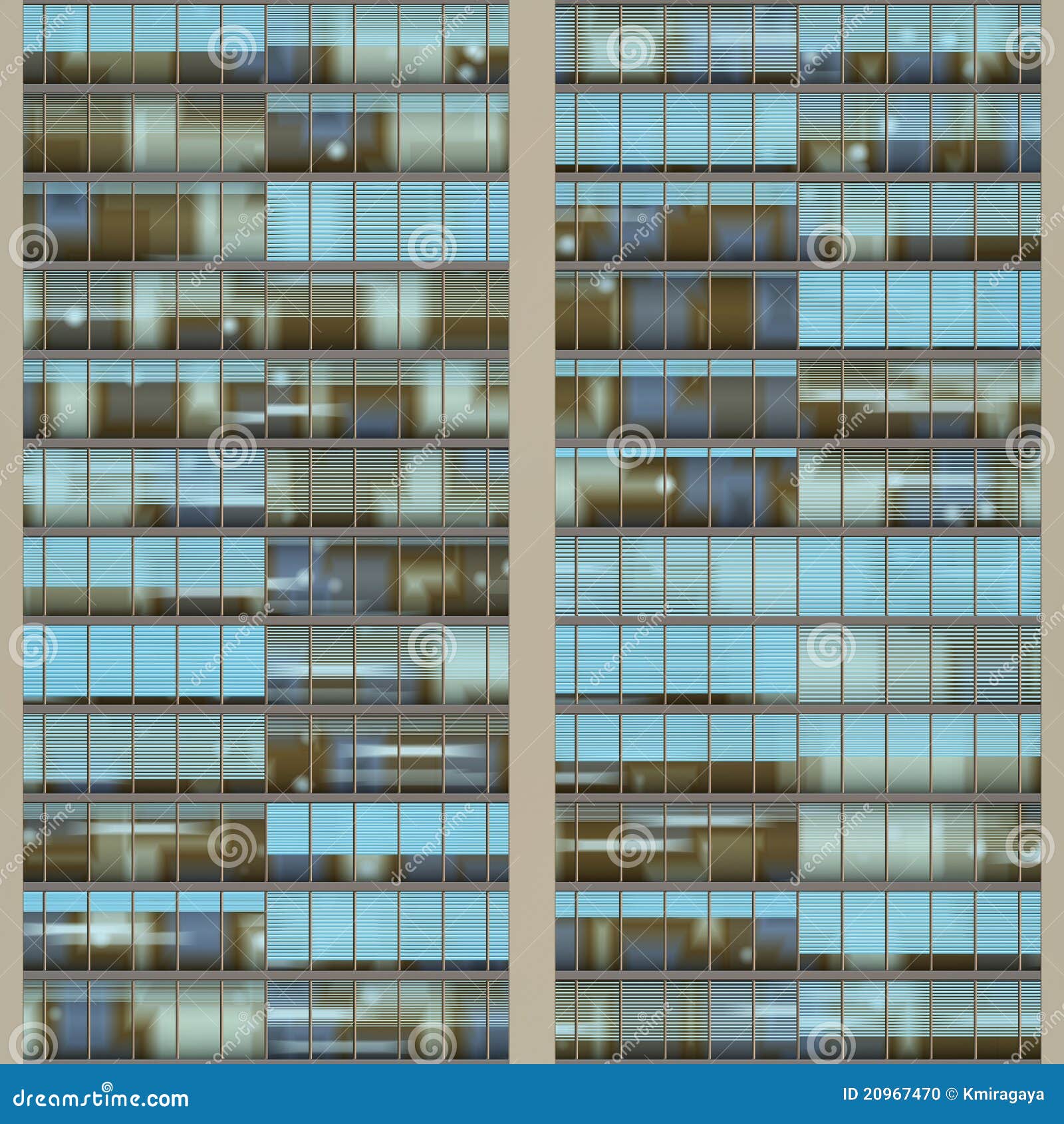 Texture Resembling Skyscraper Windows Stock Illustration - Illustration ...