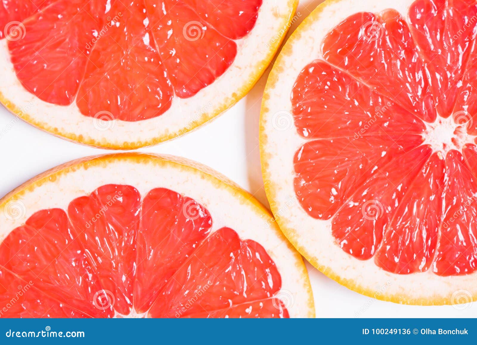 Texture of a Ripe Grapefruit Slice, Closeup Stock Photo - Image of ...