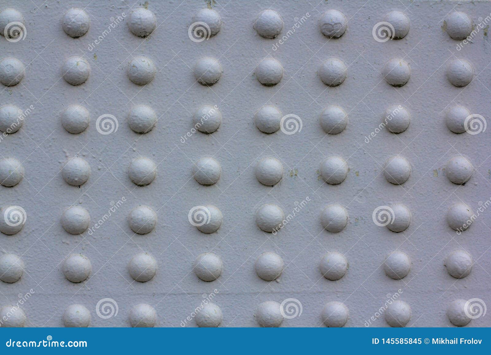 Texture of Rivets Massive Metal Construction. Attachment of the Metal ...
