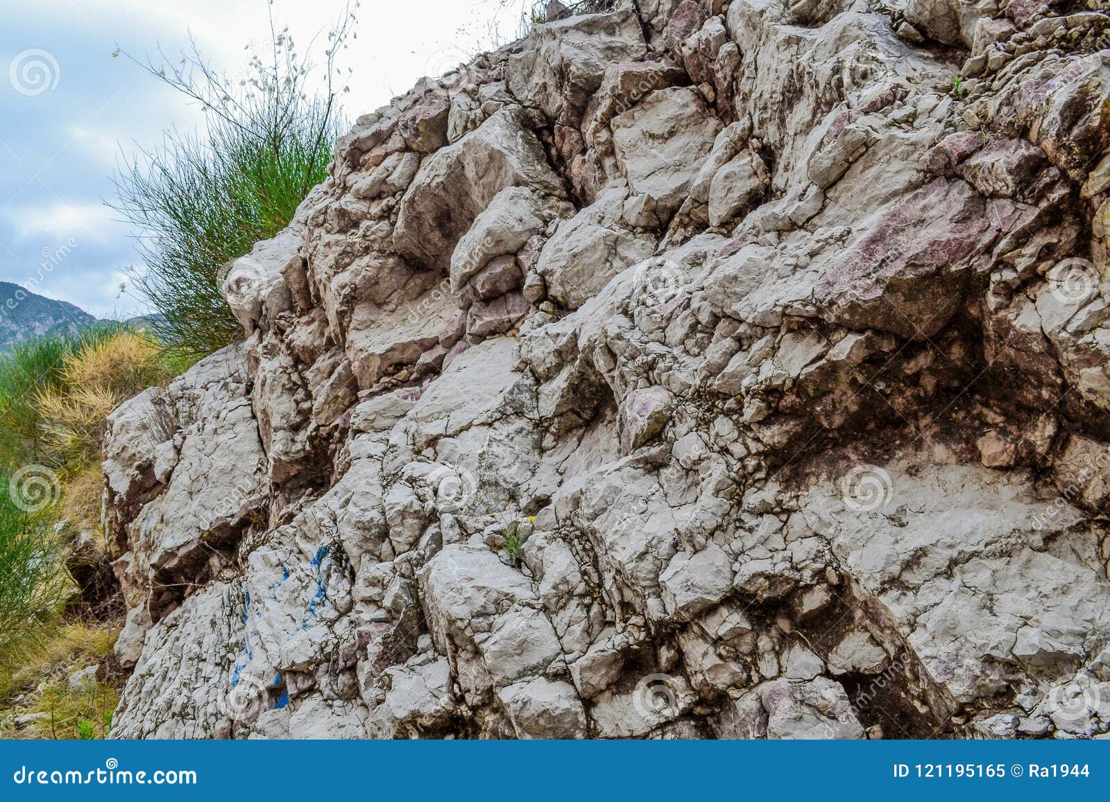 Texture of the Rock. Large Rocks Exfoliate from the Rock Stock Image ...