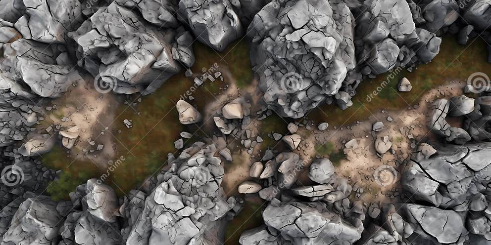 Texture Rocks and Cliffs Background, Geology Theme Stock Illustration ...