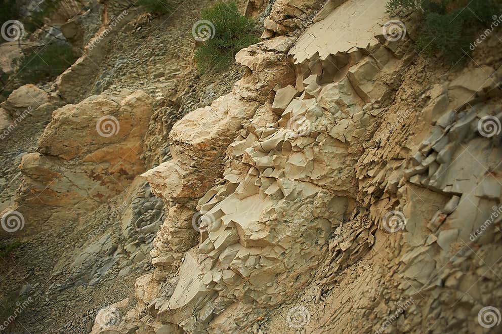 The Texture of the Rocks with Sharp Edges. Formations, Stock Image ...