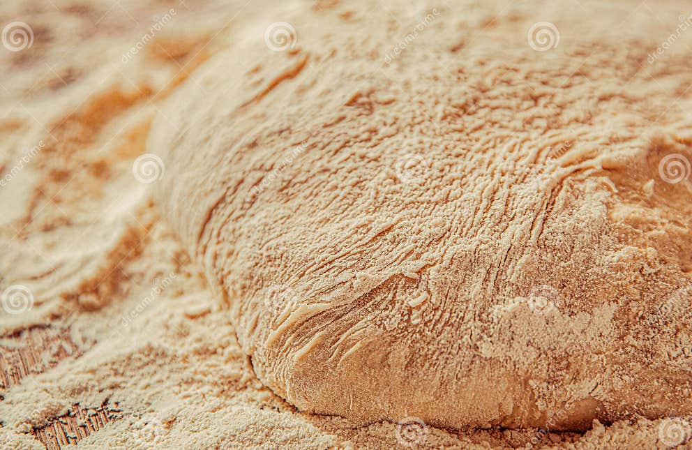 Texture of Rolled Dough. Background of the Dough for Baking Stock Photo ...