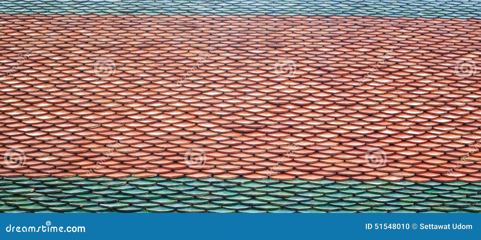 Texture of Roof Tiles of Thai Temple. Stock Photo - Image of scale ...