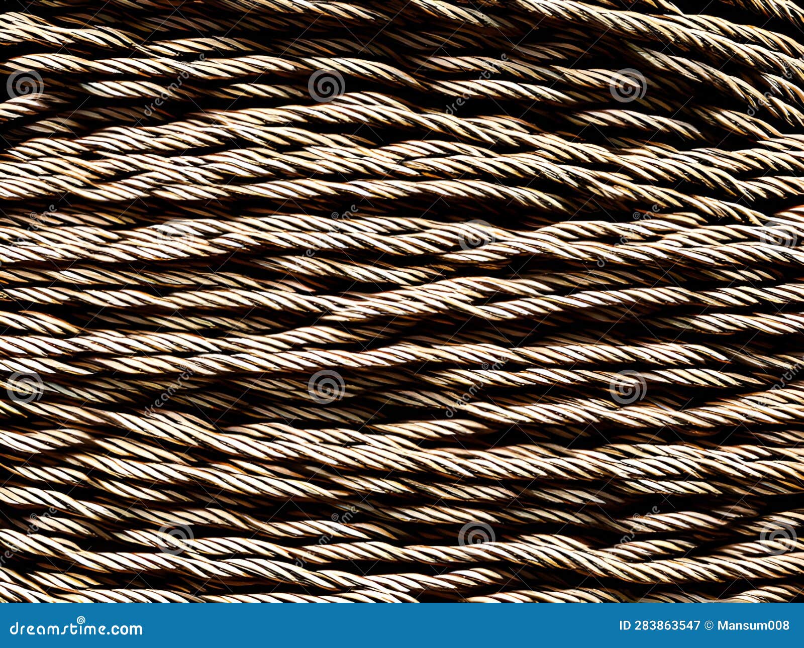 Texture of Rope As Background, Top View, Ai Generated Stock ...