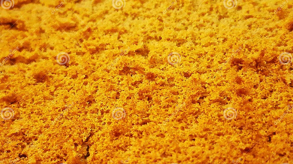 The Texture of the Rough, Brownish Bottom Crust of a Chiffon Cake. the ...