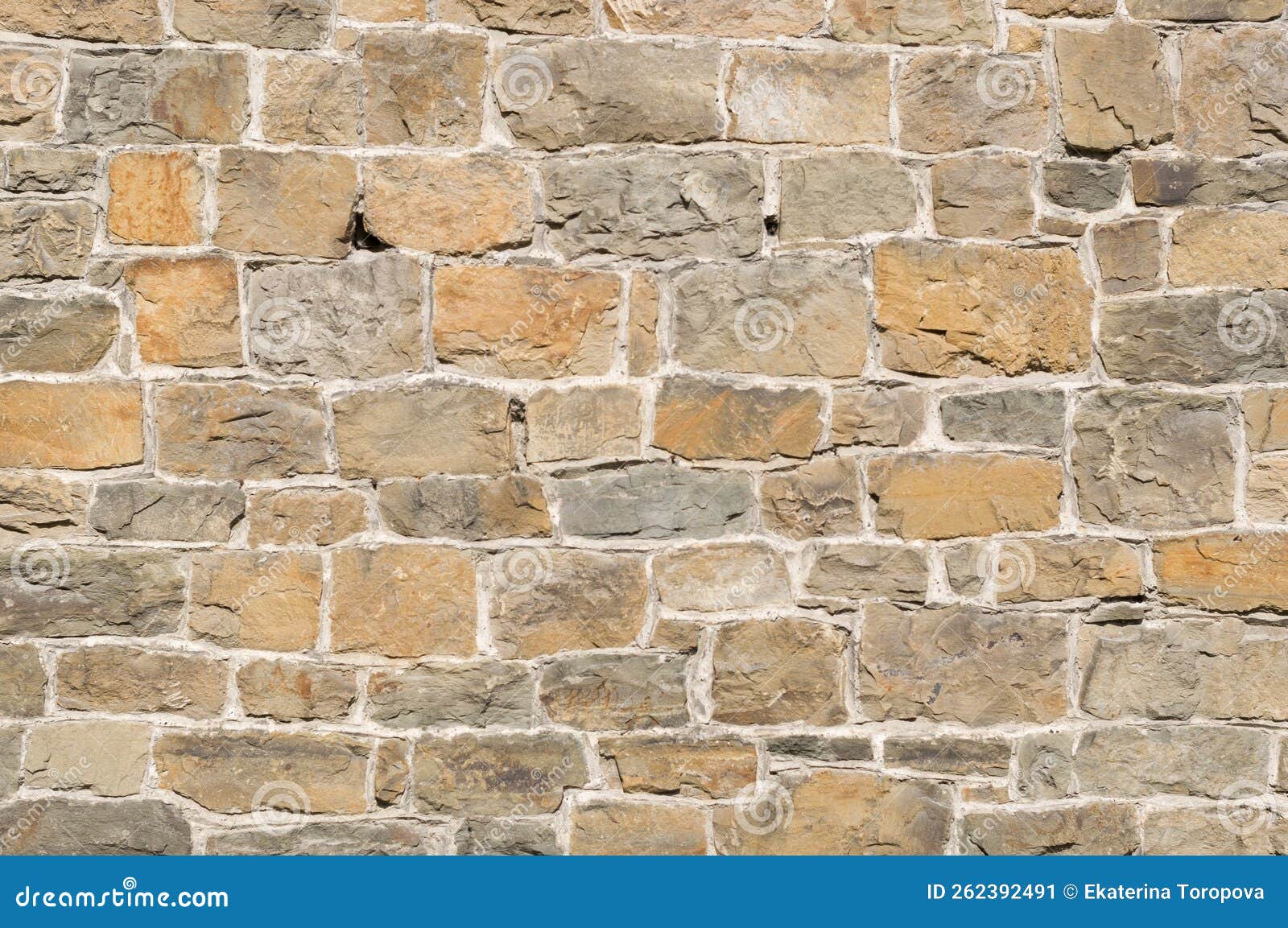 Texture of Rough Masonry Yellow Rough Bricks and Cement between Them ...
