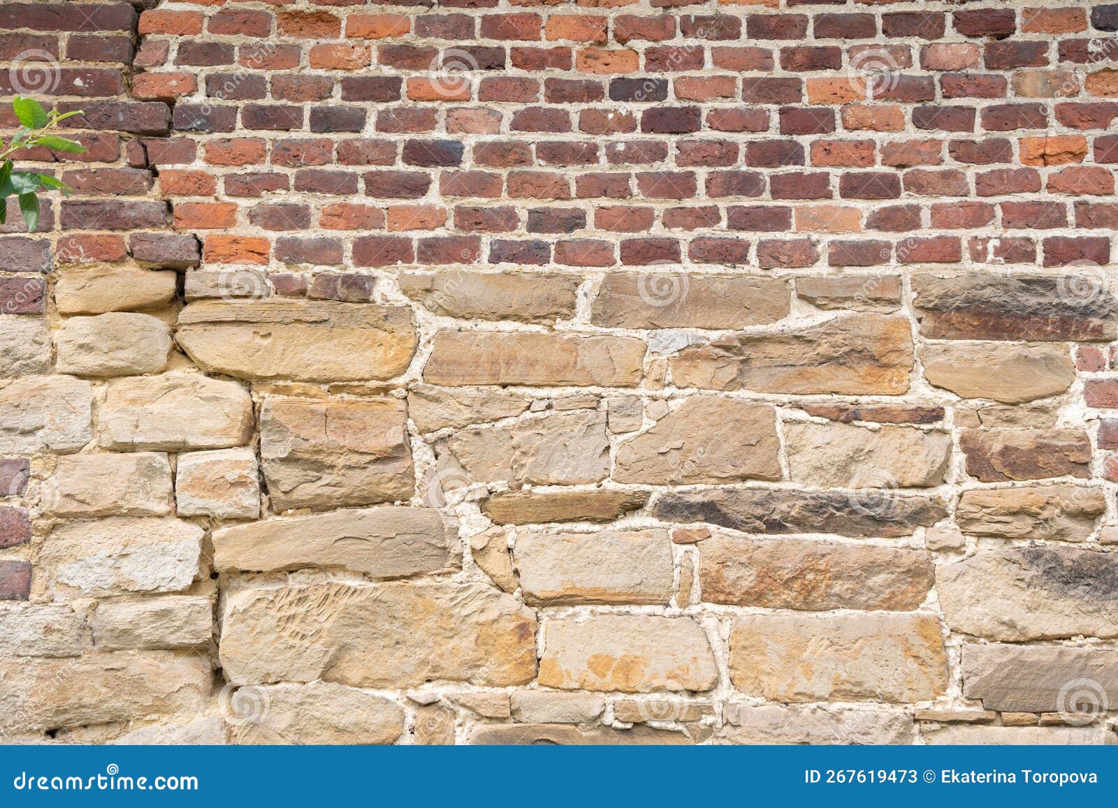 Texture of Rough Masonry Yellow Rough Bricks and Cement between Them, Stone Wall Stock Image ...