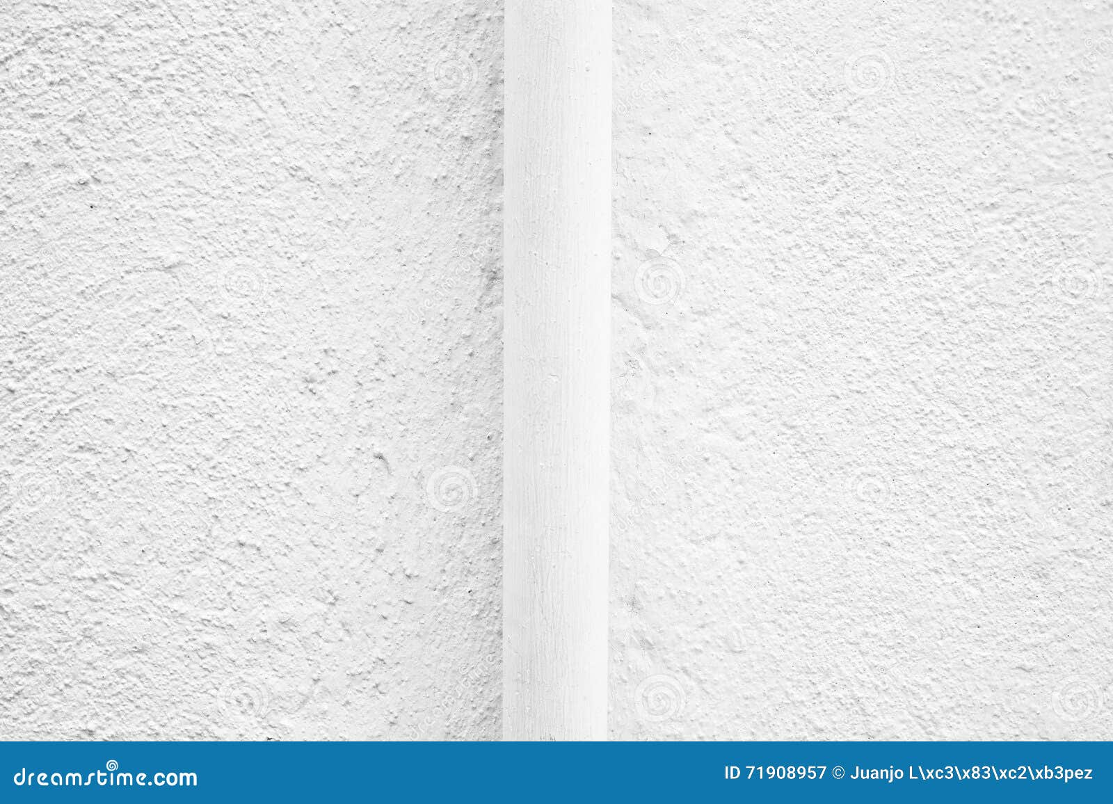 Texture of Rough White Wall with White Pipe Stock Image - Image of ...