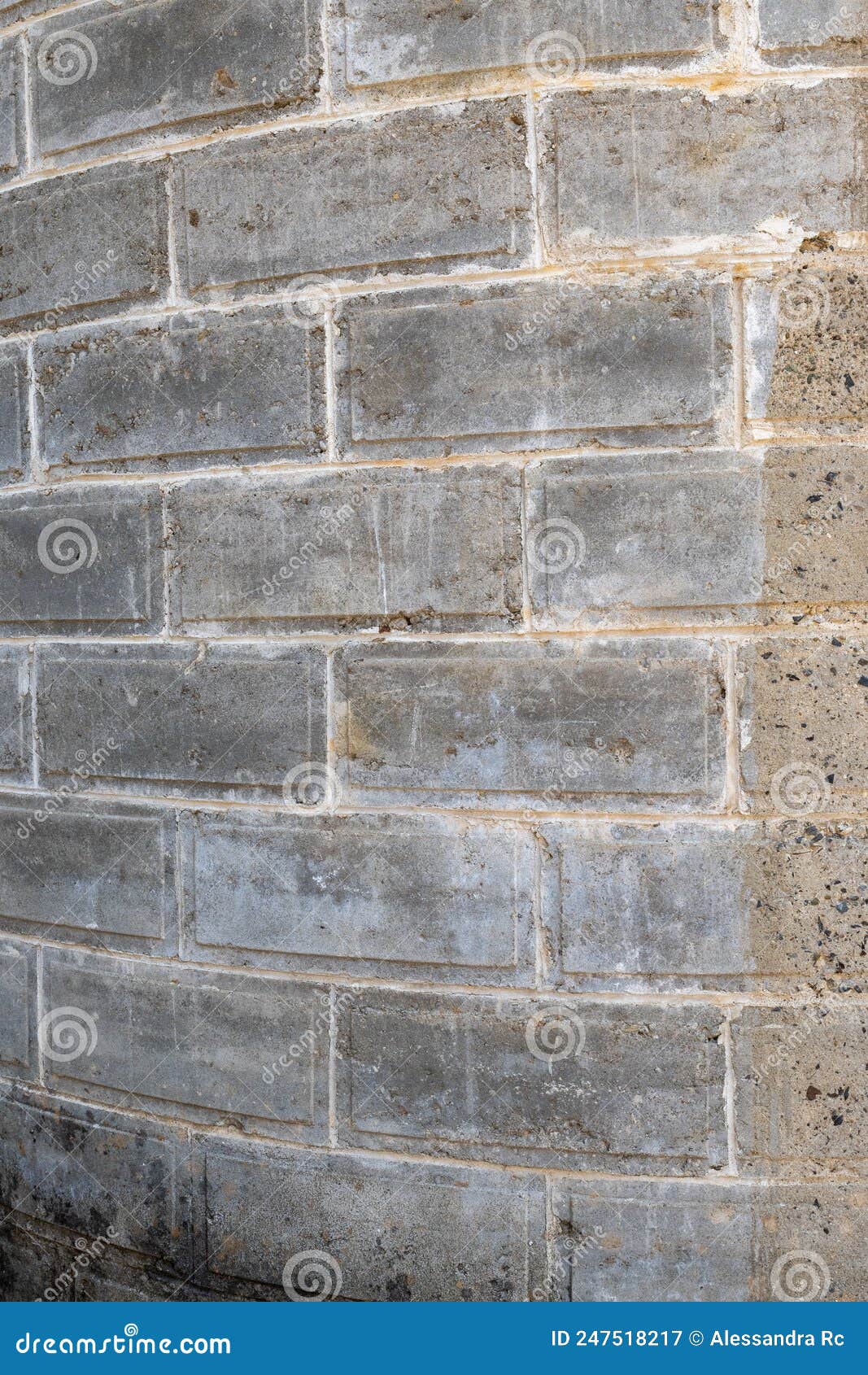 Grey brickwall of a tower stock image. Image of abstract - 247518217