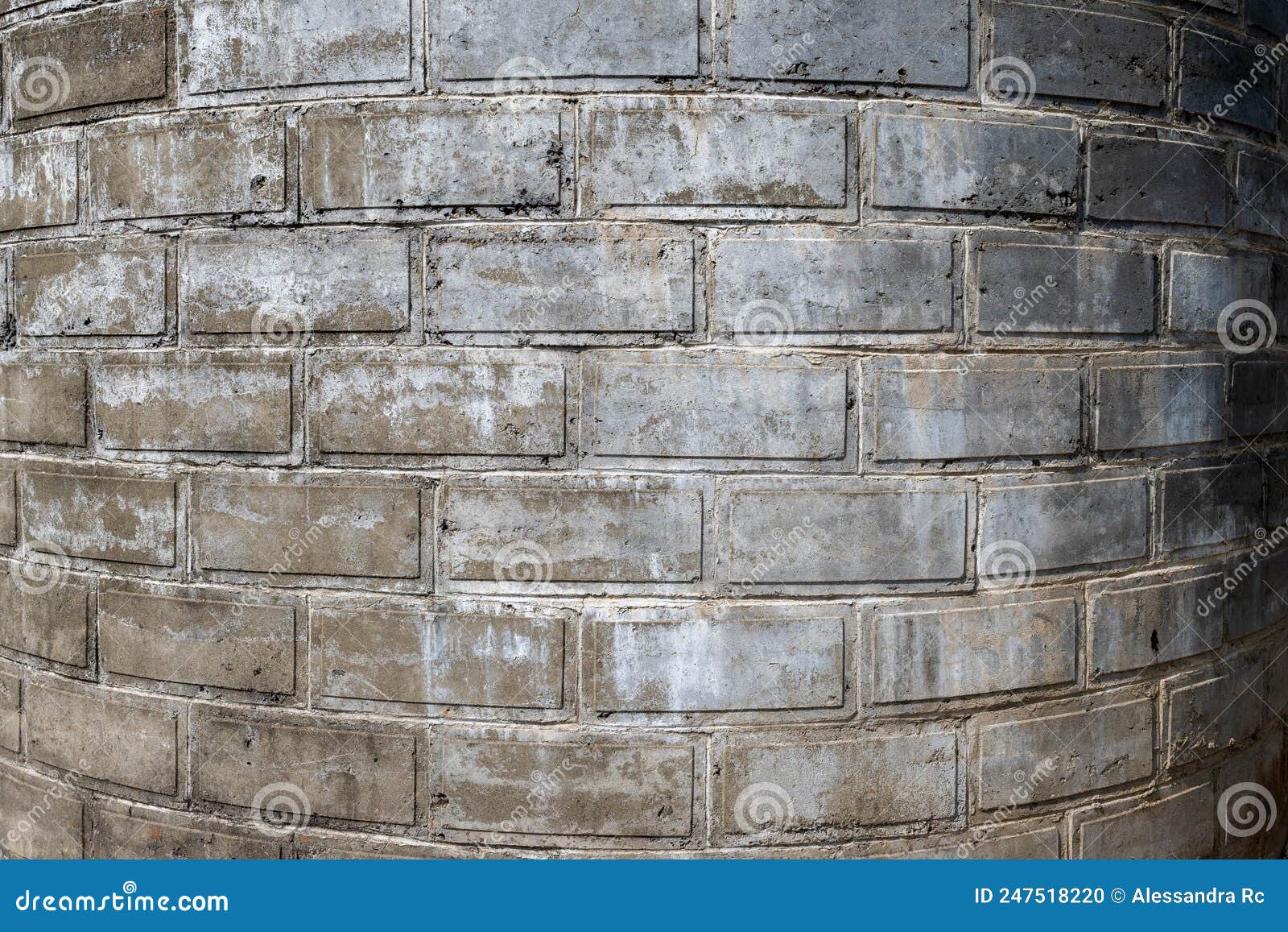 Grey brickwall of a tower stock photo. Image of urban - 247518220