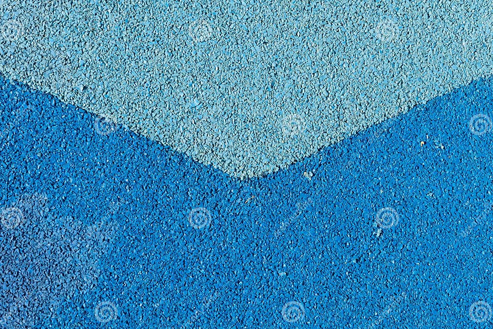Texture Rubber Ground in Two Different Blue Colors Stock Photo - Image ...