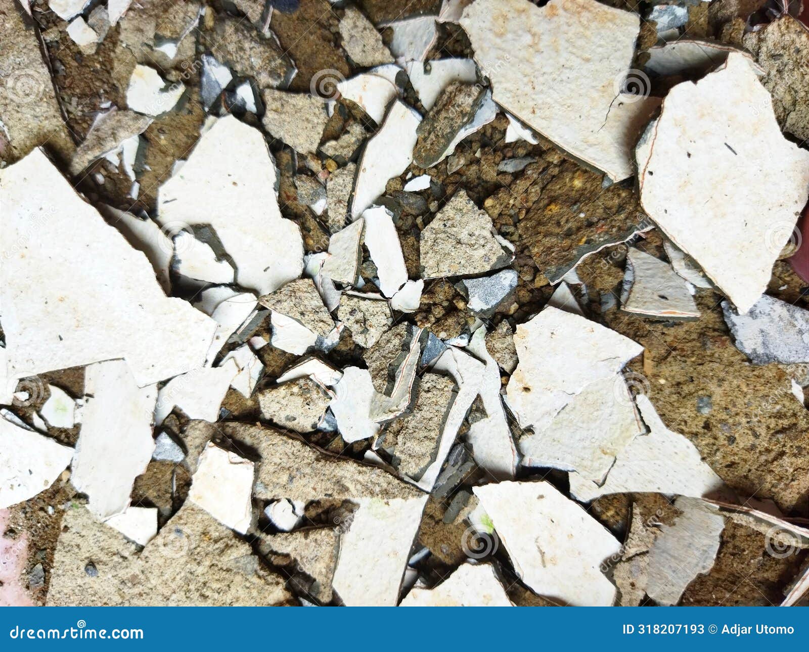 The Texture of Rubble and Pieces of Building Walls. Horizontal Format ...