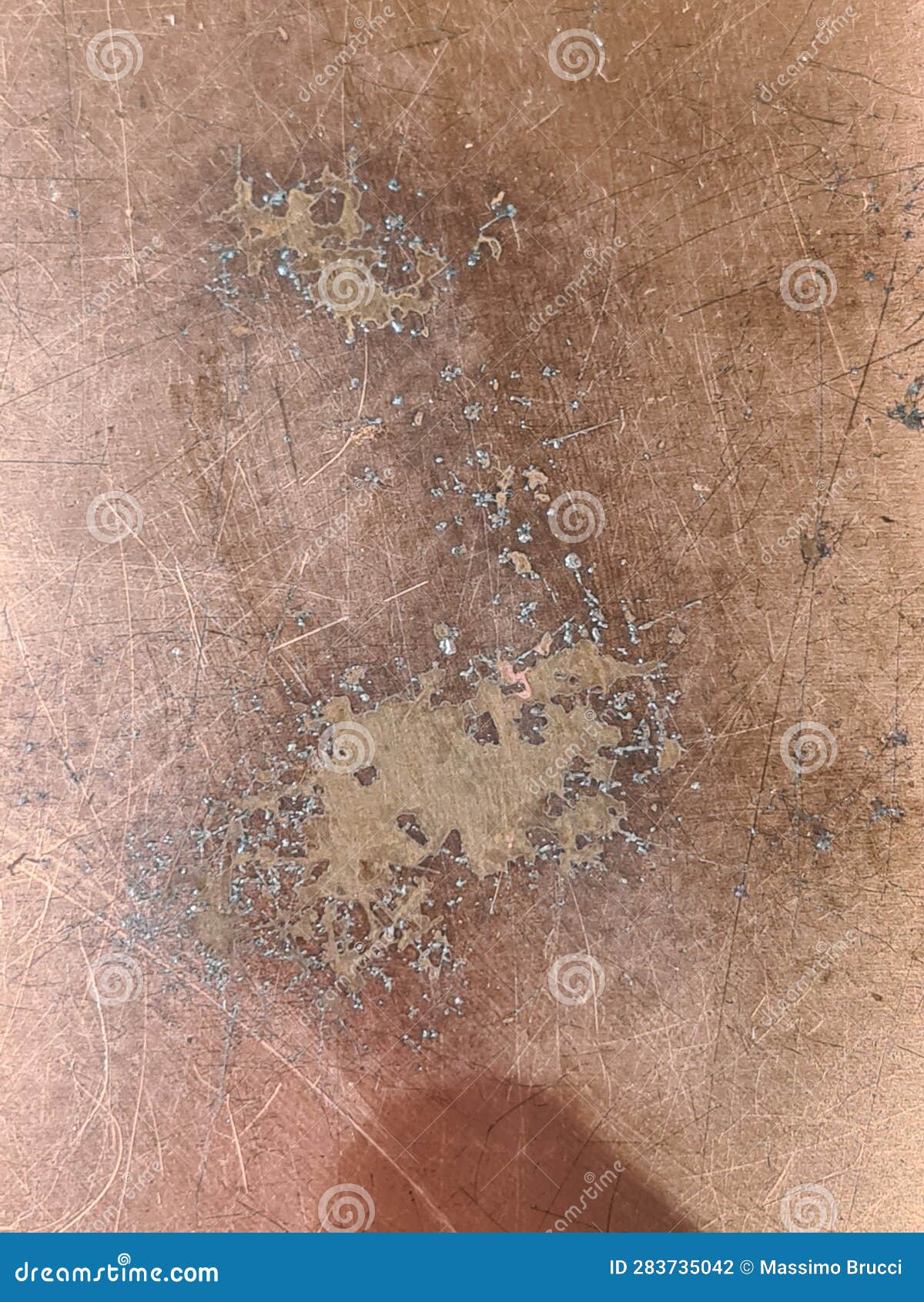 Texture of Ruined Copper Surface Stock Photo - Image of asphalt, iron ...