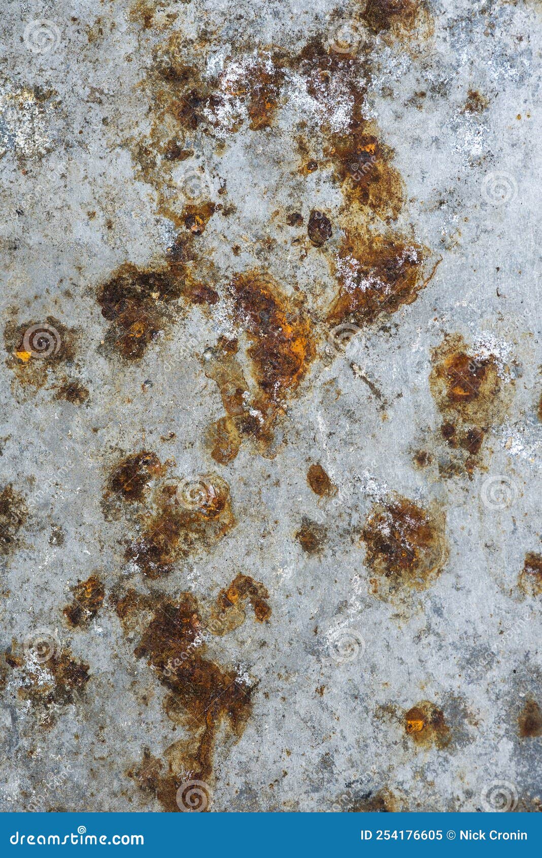 Texture: Rust Pitted, Corroded, Galvanised Steel Surface. 12 Stock ...