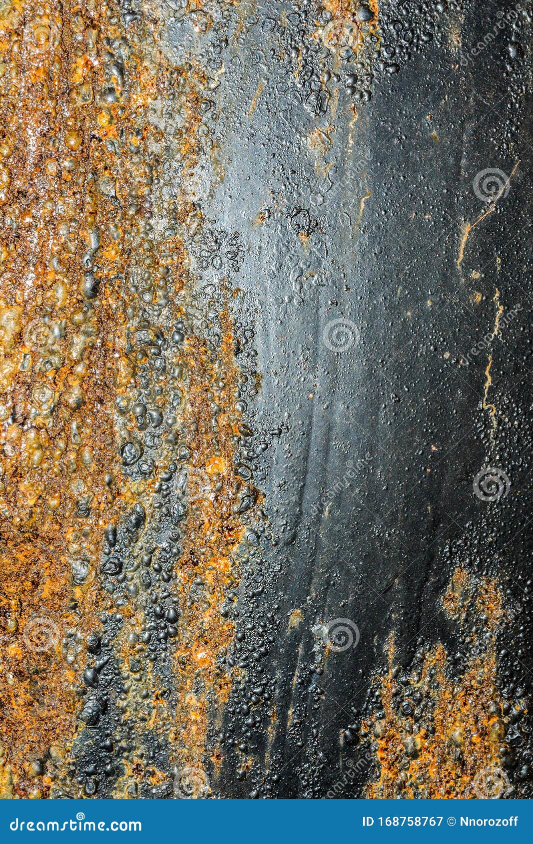 Rusty Black Metal Texture, Close-up Abstraction Background Stock Image ...
