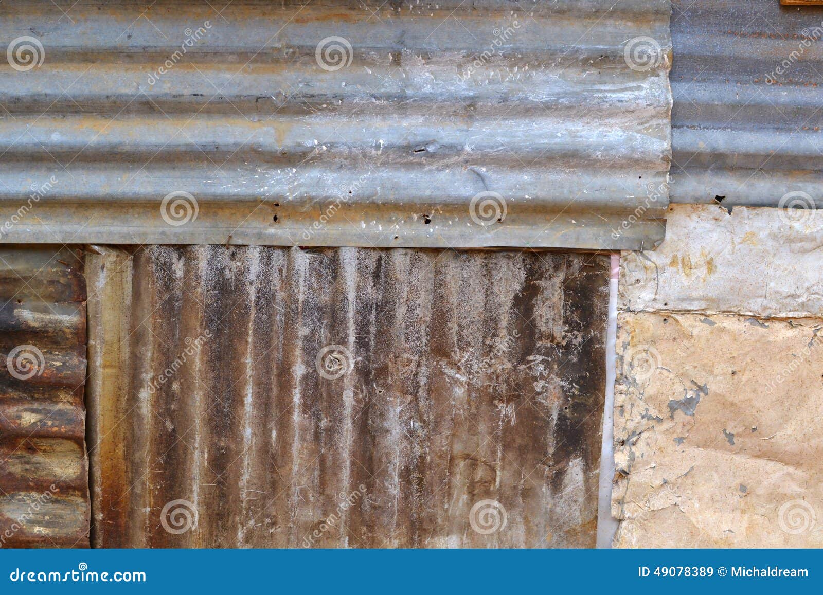 Texture 4268 - Rusty Corrugated Sheet Stock Image - Image of ragged ...