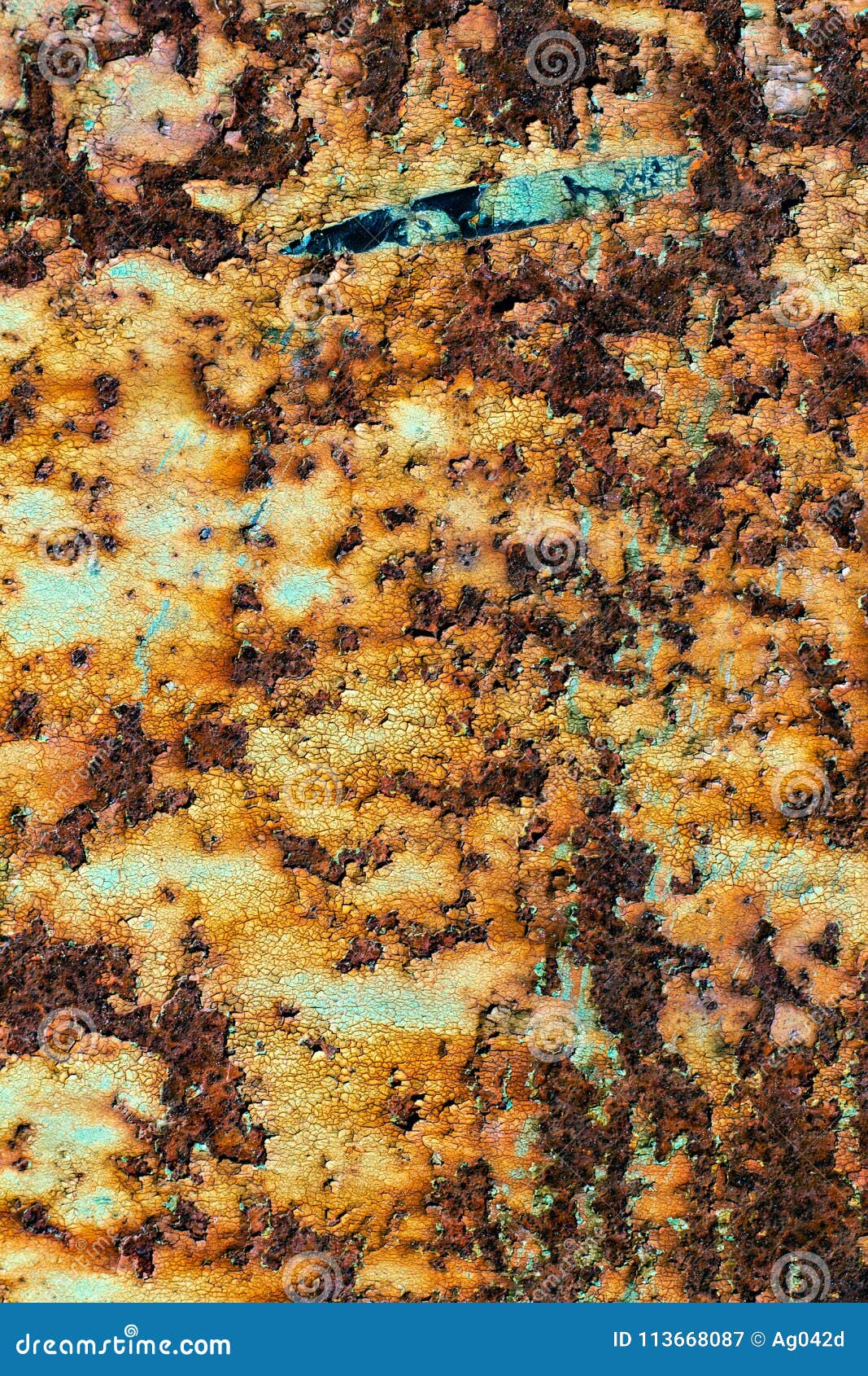 Texture of Rusty Iron, Cracked Paint on an Old Metallic Surface, Sheet ...