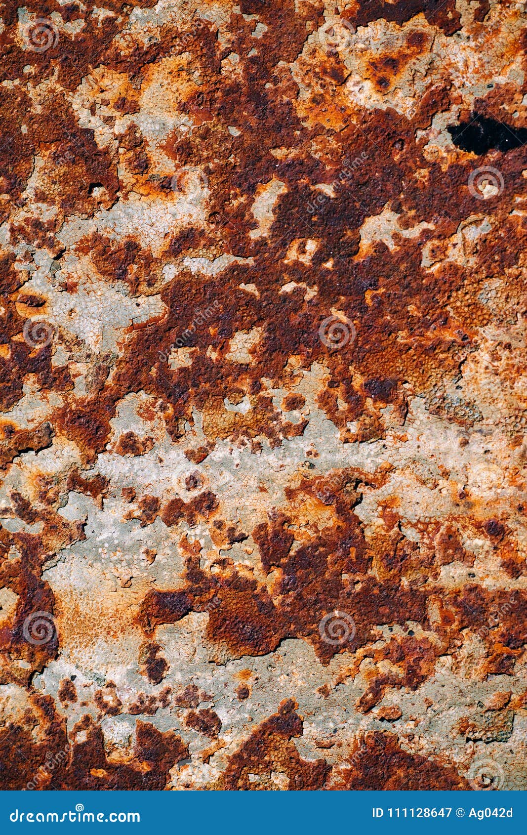 Texture of Rusty Iron, Cracked Paint on an Old Metallic Surface, Sheet ...