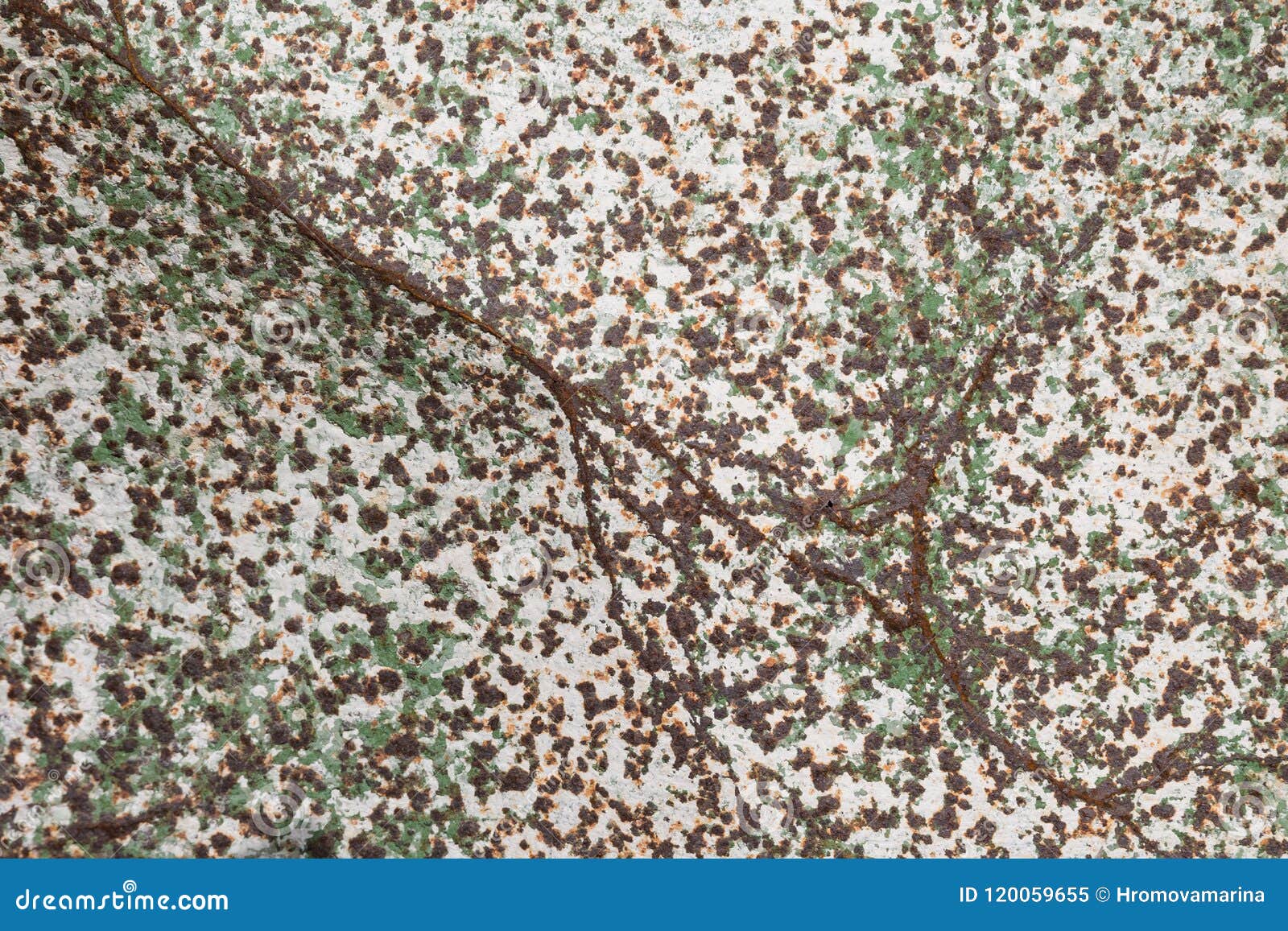 Texture of Rusty Iron and Green Stock Image - Image of peeling, rust ...