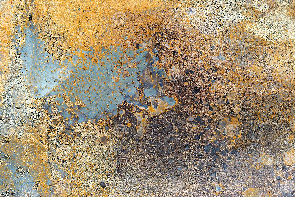 Texture of Rusty Iron. Rust on Sheet of Metal. Rust Stains on Surface. Pattern in Vintage Style ...