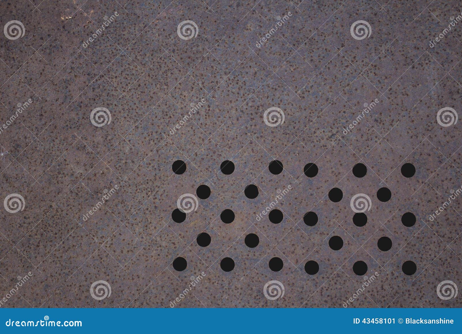 Texture of Rusty Metal with Holes Stock Image - Image of destruction ...