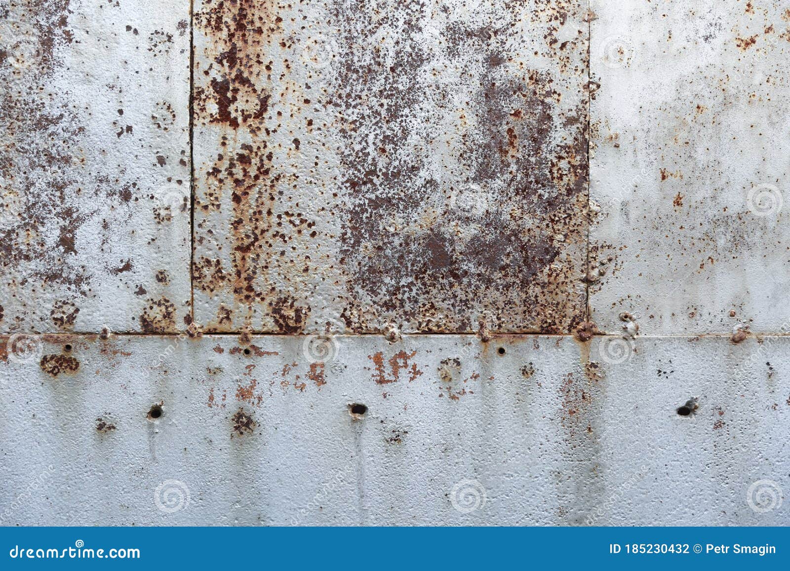 Texture of Rusty Metal with Paint Stock Photo - Image of background ...