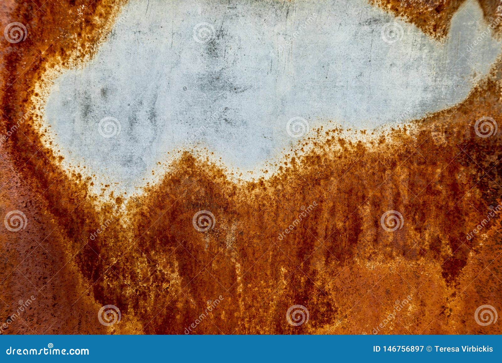 Close Up of Weathered and Rusted Metal Panel Stock Image - Image of ...
