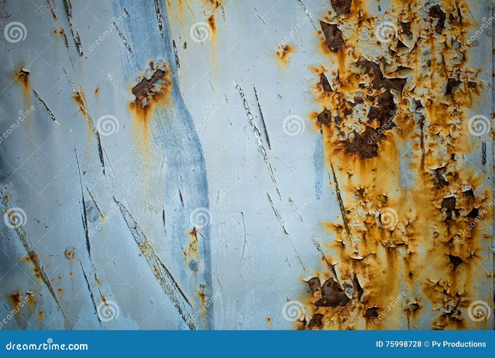 Texture of Rusty Metal with Peeling Paint. Stock Photo - Image of iron ...