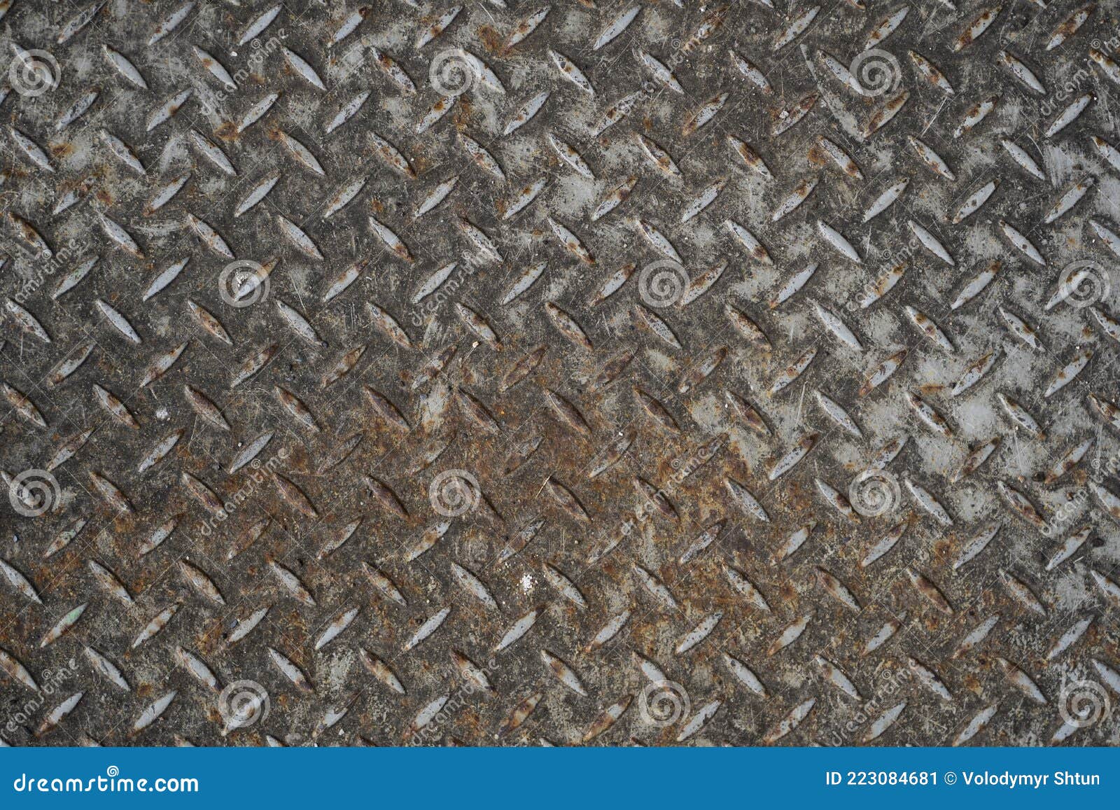 Texture of Rusty Metal Plate of the Floor. Stock Image - Image of ...