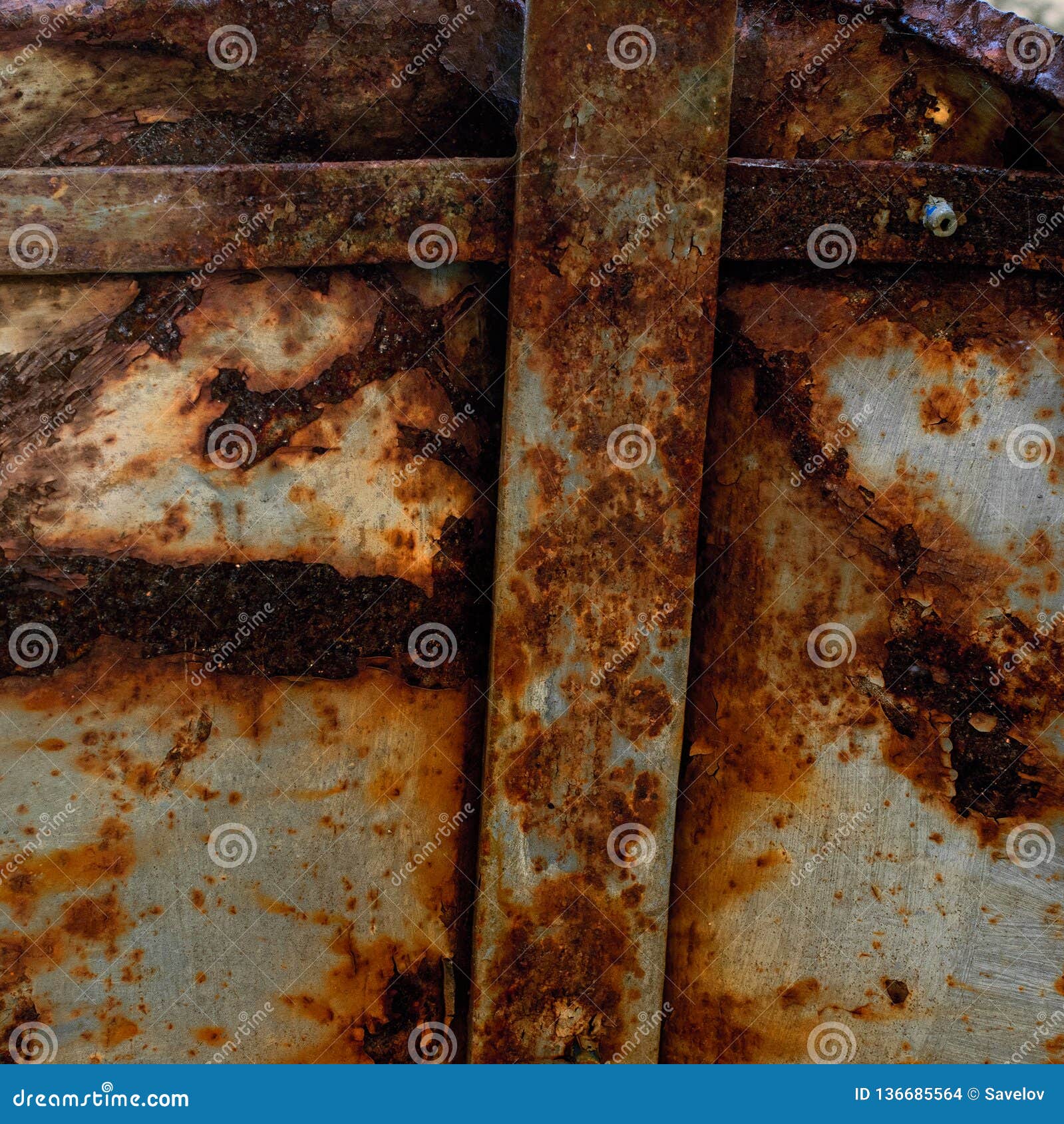 Rusty metal structure stock photo. Image of ruined, abstract - 136685564
