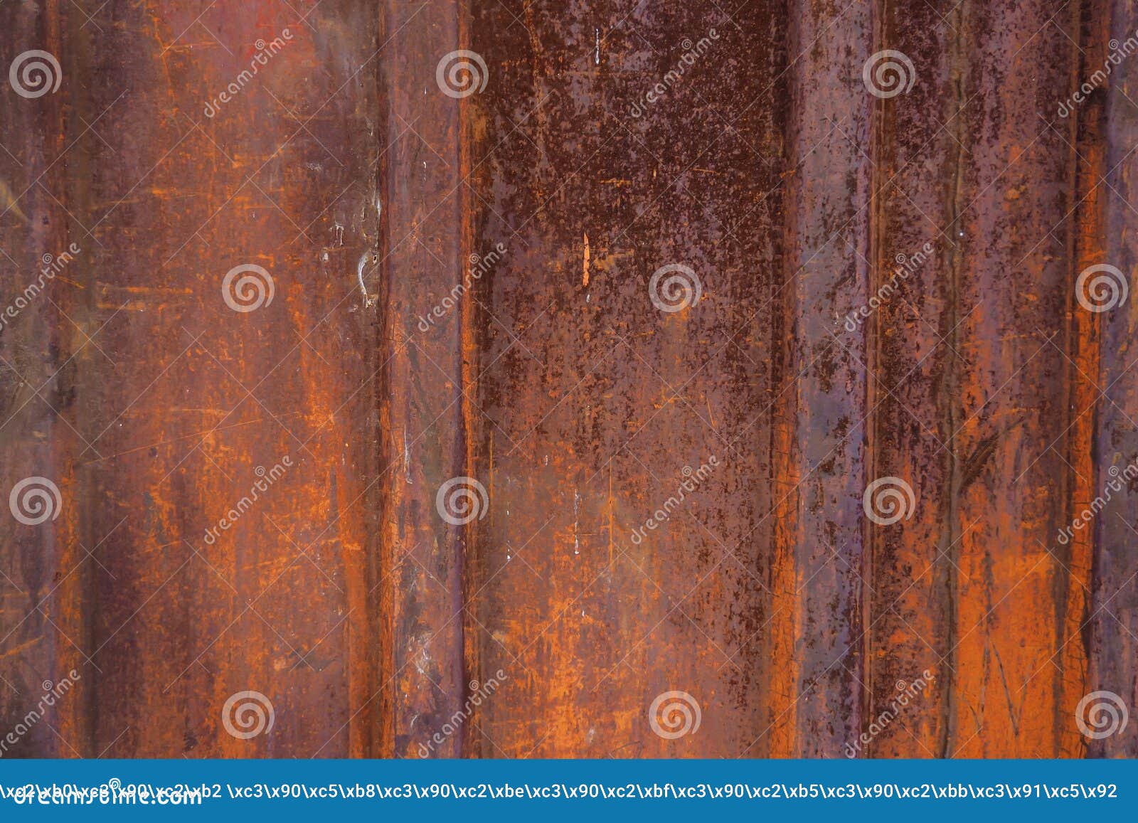 Texture of a Rusted Metal Surface with Vertical Lines Stock Image ...