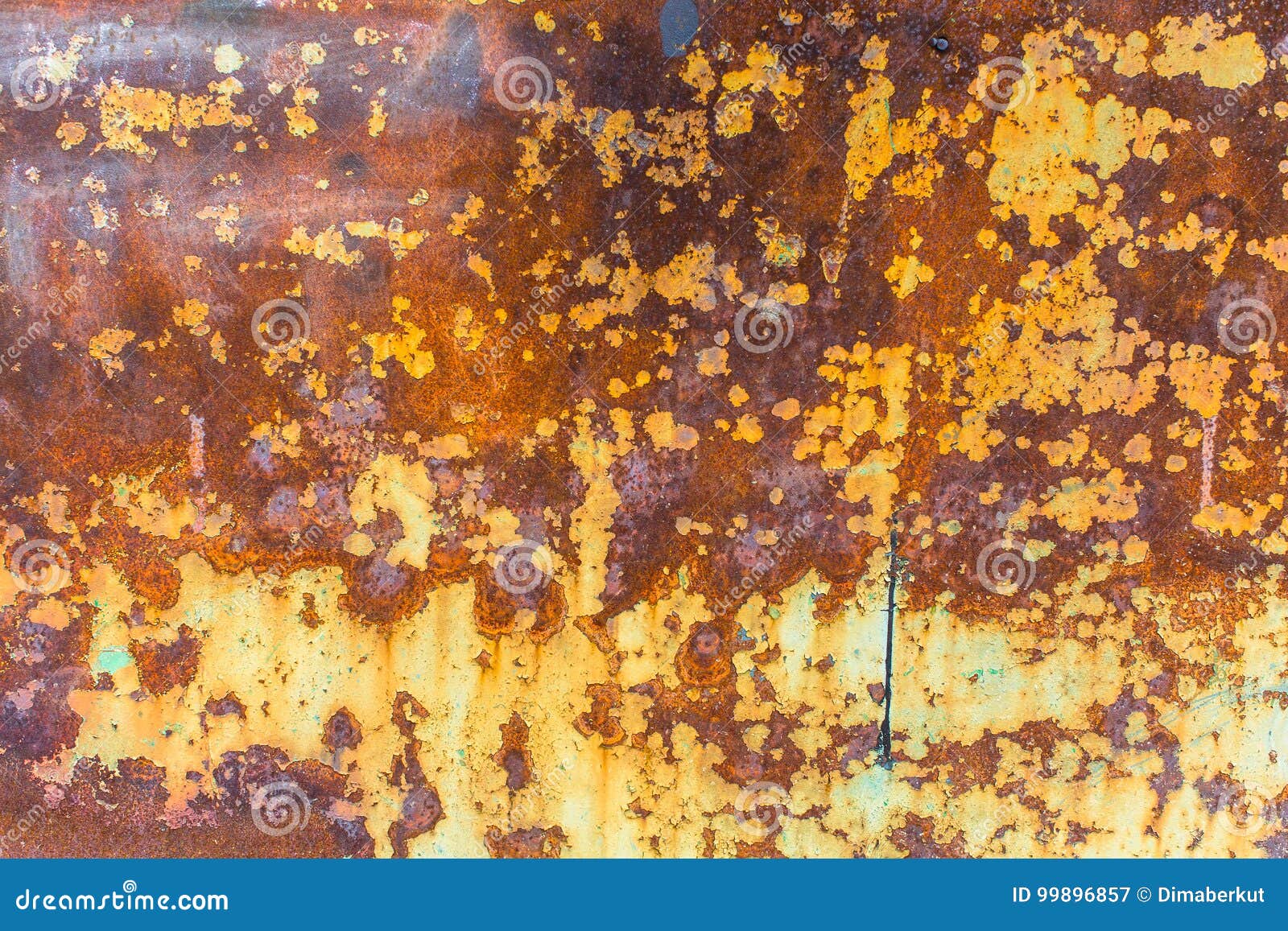 Texture Rusty Metal Wall with Peeling Paint. Abstract. Stock Image ...