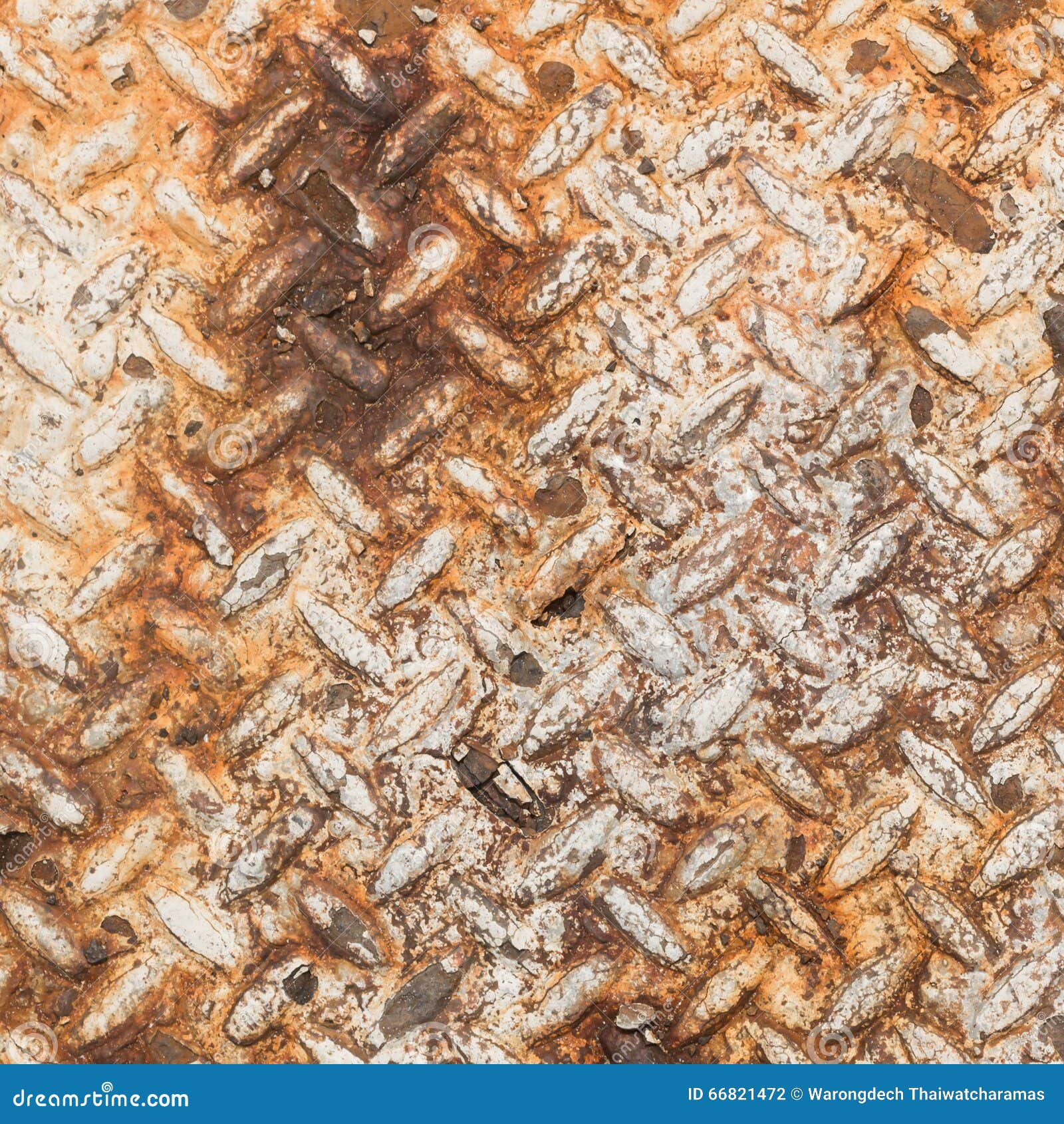 Texture of Rusty Old Diamond Plate Metal Stock Photo - Image of ...