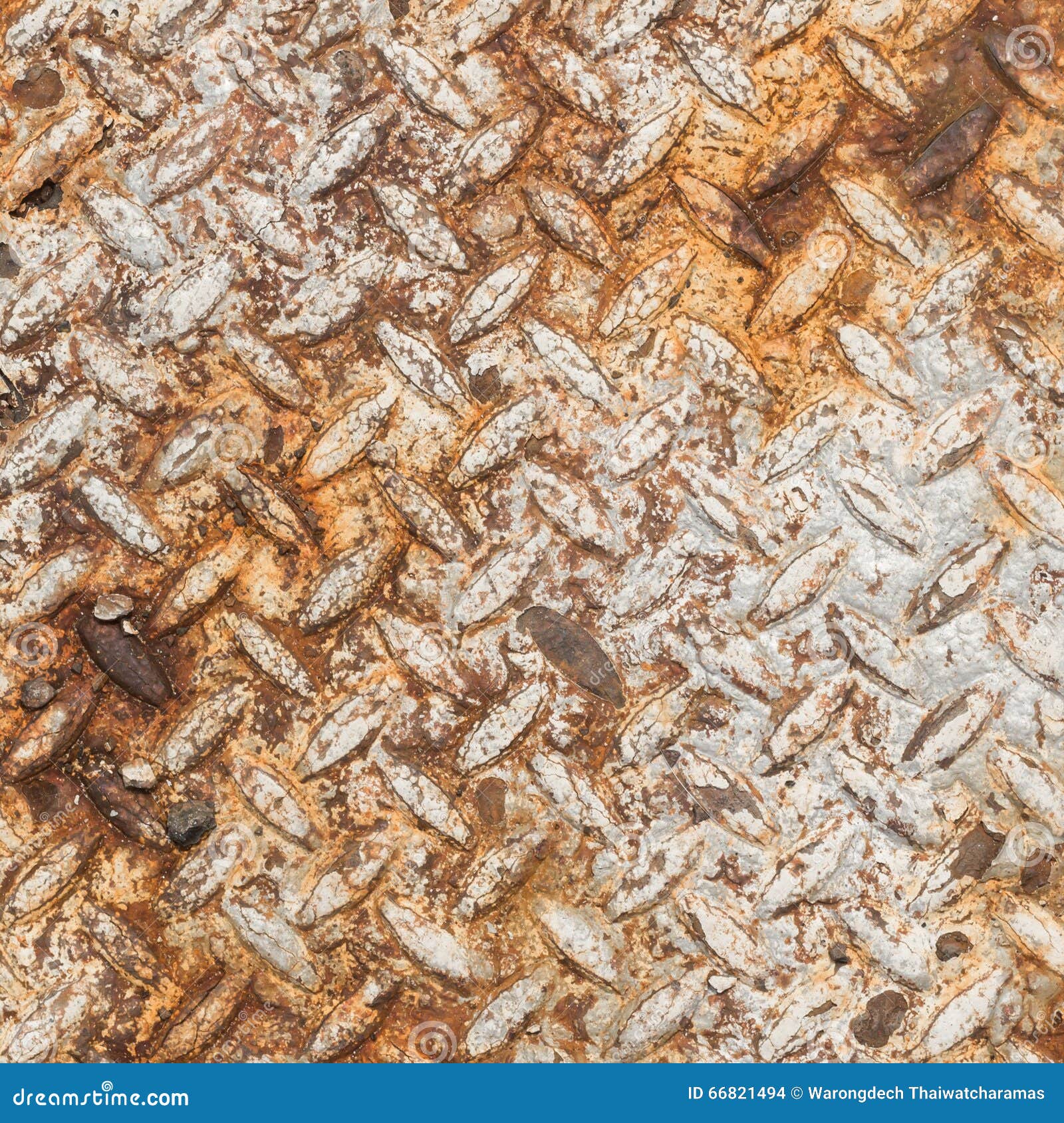 Texture of Rusty Old Diamond Plate Metal Stock Photo - Image of hard ...