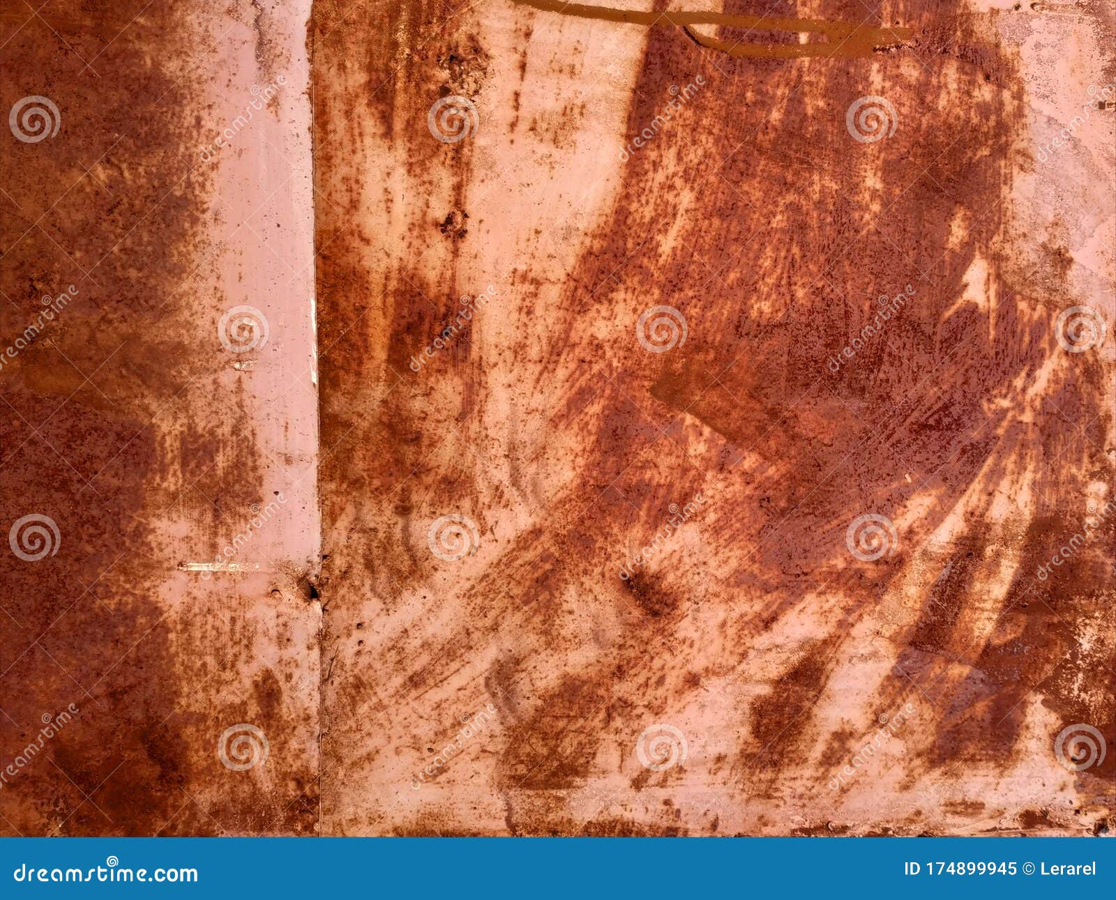 Texture of a Rusty Sheet of Metal. Corrosion of Red Metal, the Paint is ...