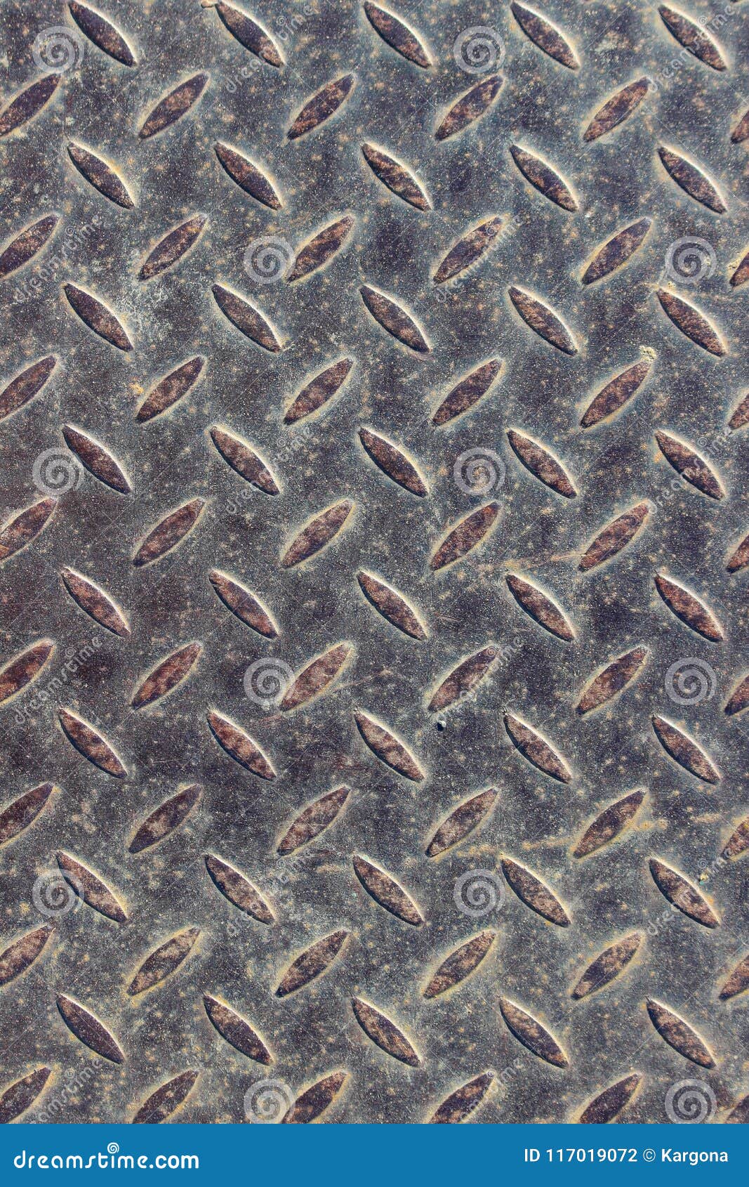 Texture of a Rusty Steel Checkered Plate with Small Rice Projections ...