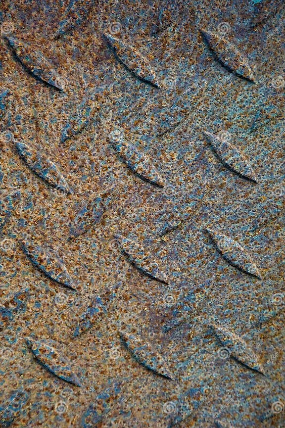 Texture of Rusty Tread Plate Stock Photo - Image of backdrop, rust ...