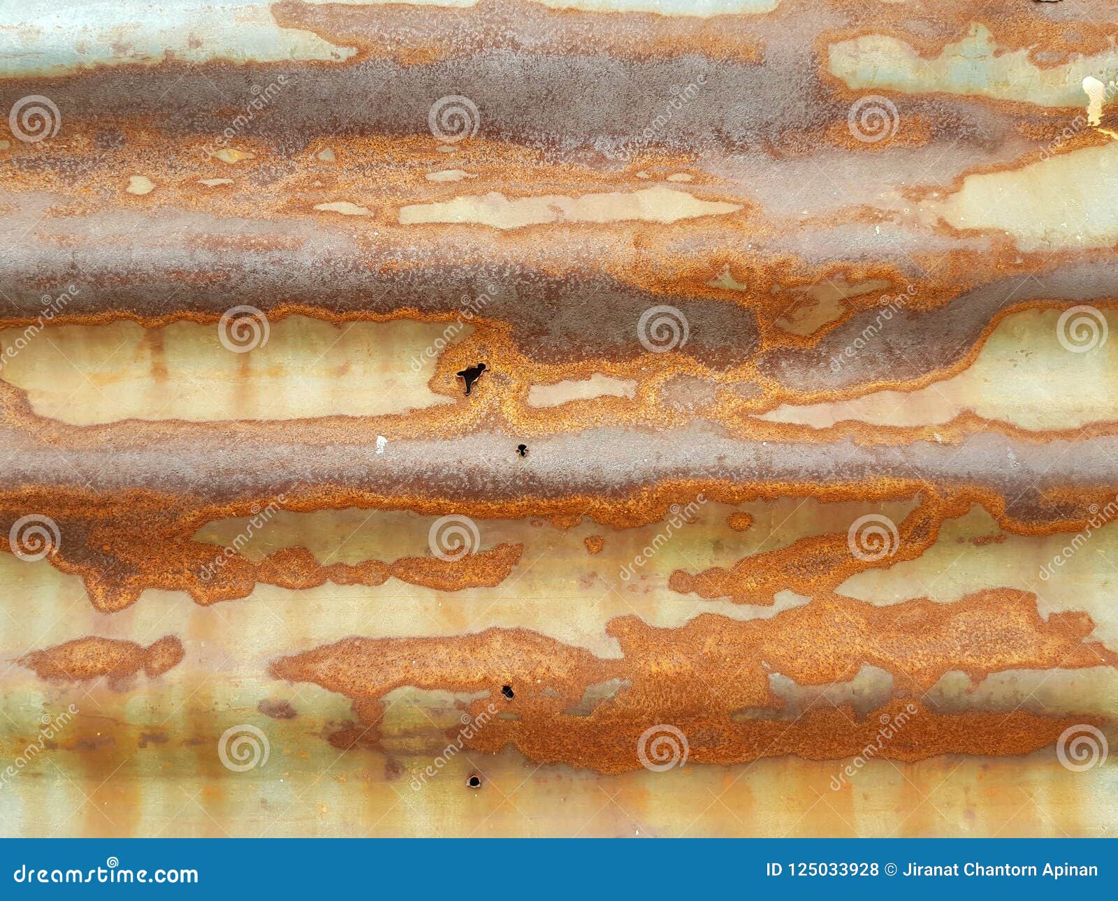 Texture of Rusty Zync on the Erode Galvanized Iron Stock Photo - Image ...